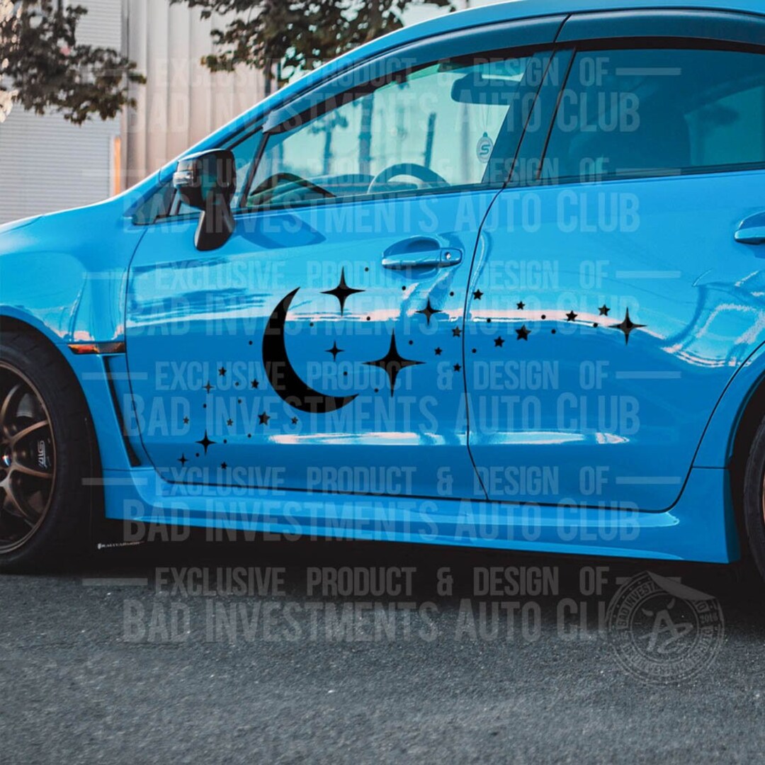 Large Cosmic Car Decal, Side Graphics, Car Wrap Graphics, Moon Stars ...
