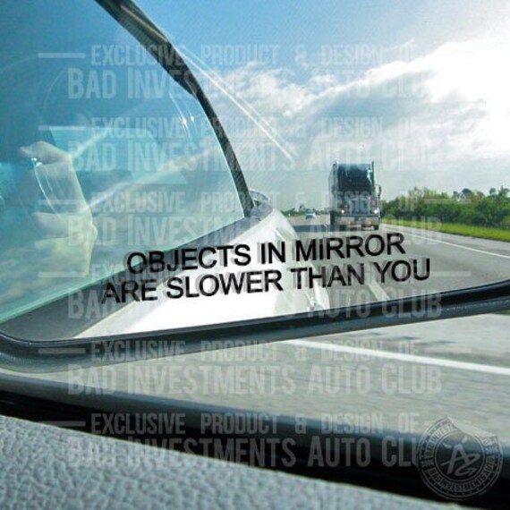 Objects in Mirror X2 Car Mirror Decal JDM Stickers Side - Etsy