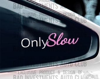 Warning Slow Moving Vehicle Bumper Sticker Vinyl Decal Car - Etsy Canada