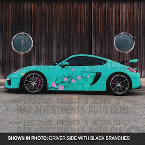 Rose Car Decal, Fun Car Decoration, Side Graphic, Gift for Girl Car ...