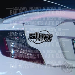 Slow Decal, JDM Stickers, Car Merch, Car Girl Sticker, Car Accessories ...