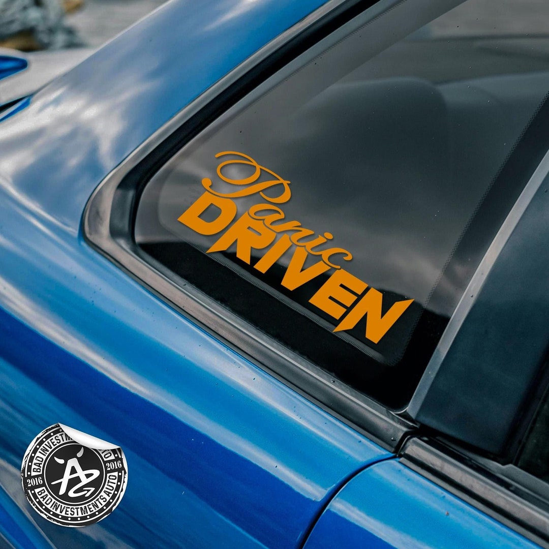 Panic Driven Decal, Anxiety Sticker, JDM Stickers, Car Decals for Women ...