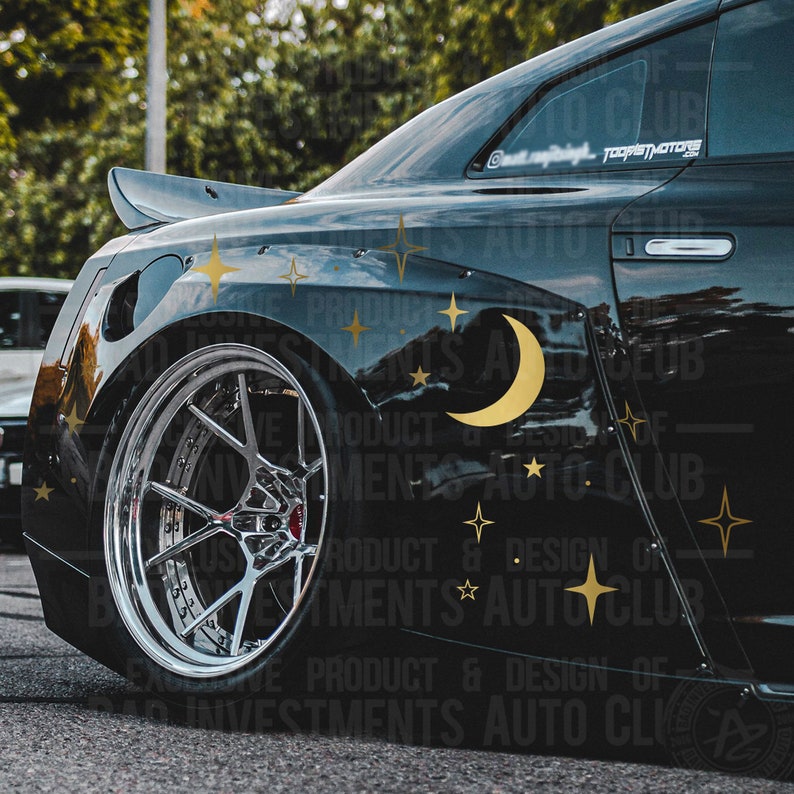Cosmic Moon Stars Sticker Bundle, Vinyl Decal Sticker, Sticker Pack Car ...