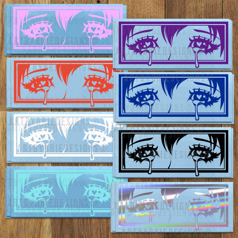 Crying Girl Decal Anime Car Decal JDM Stickers Kawaii Car | Etsy