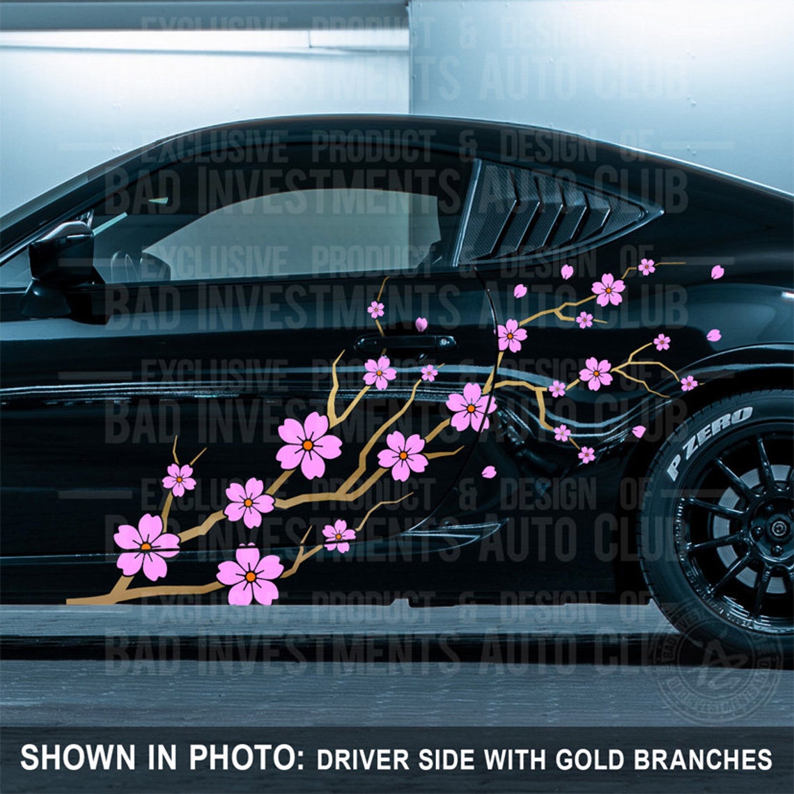 Cherry Blossom Car Decal Side Graphics Flower Decals Vinyl - Etsy