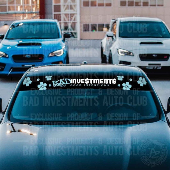 Bad Investments Club Banner Car Club Decal Windshield - Etsy