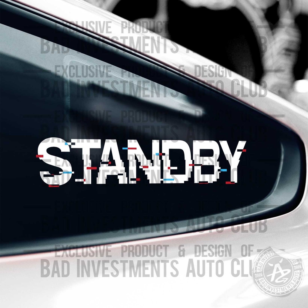 Standby Sticker, JDM Girl Decal, JDM Car Accessories, Car Decals, Anime ...
