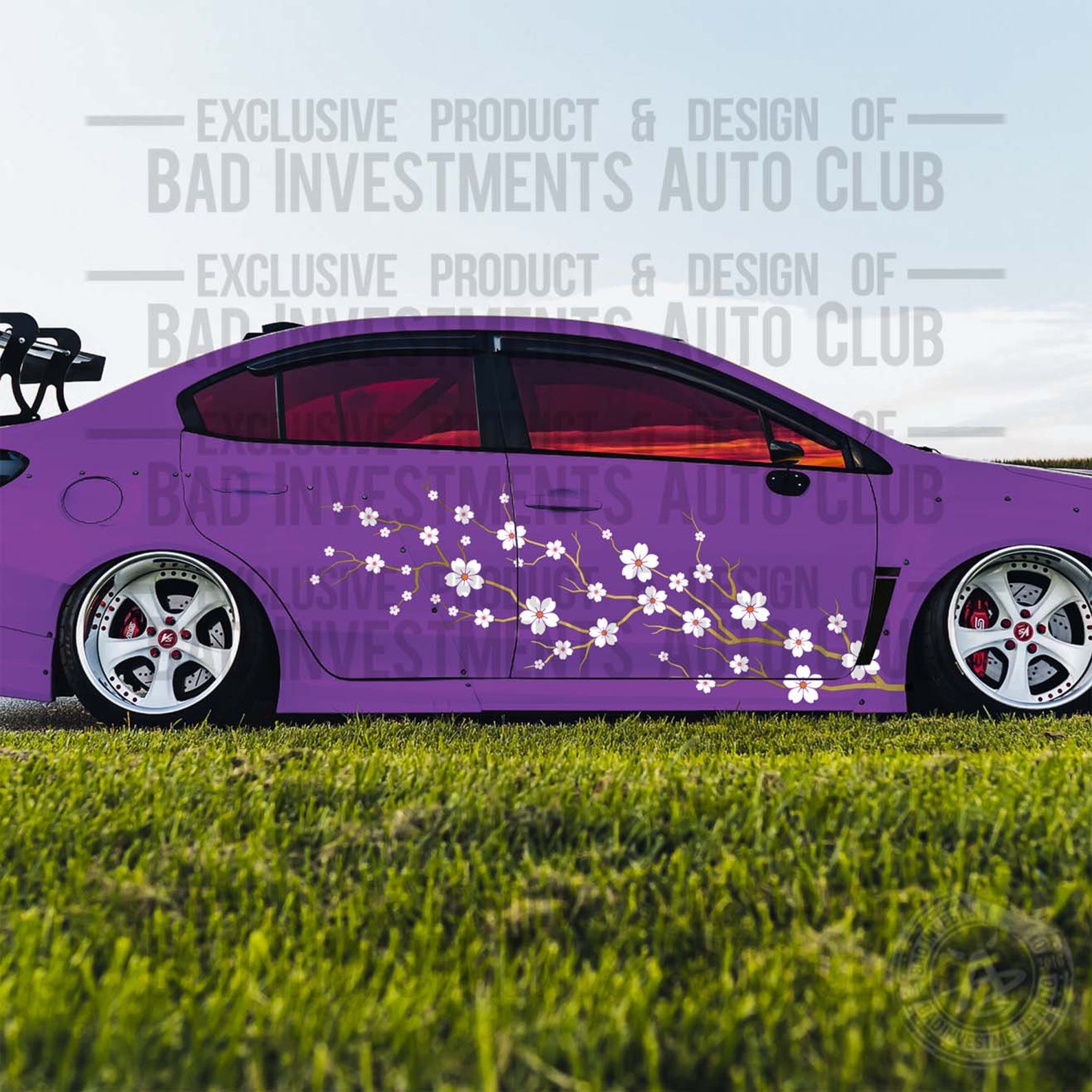 4 Door Cherry Blossom Decal Vinyl Flower Decal Sakura Car - Etsy