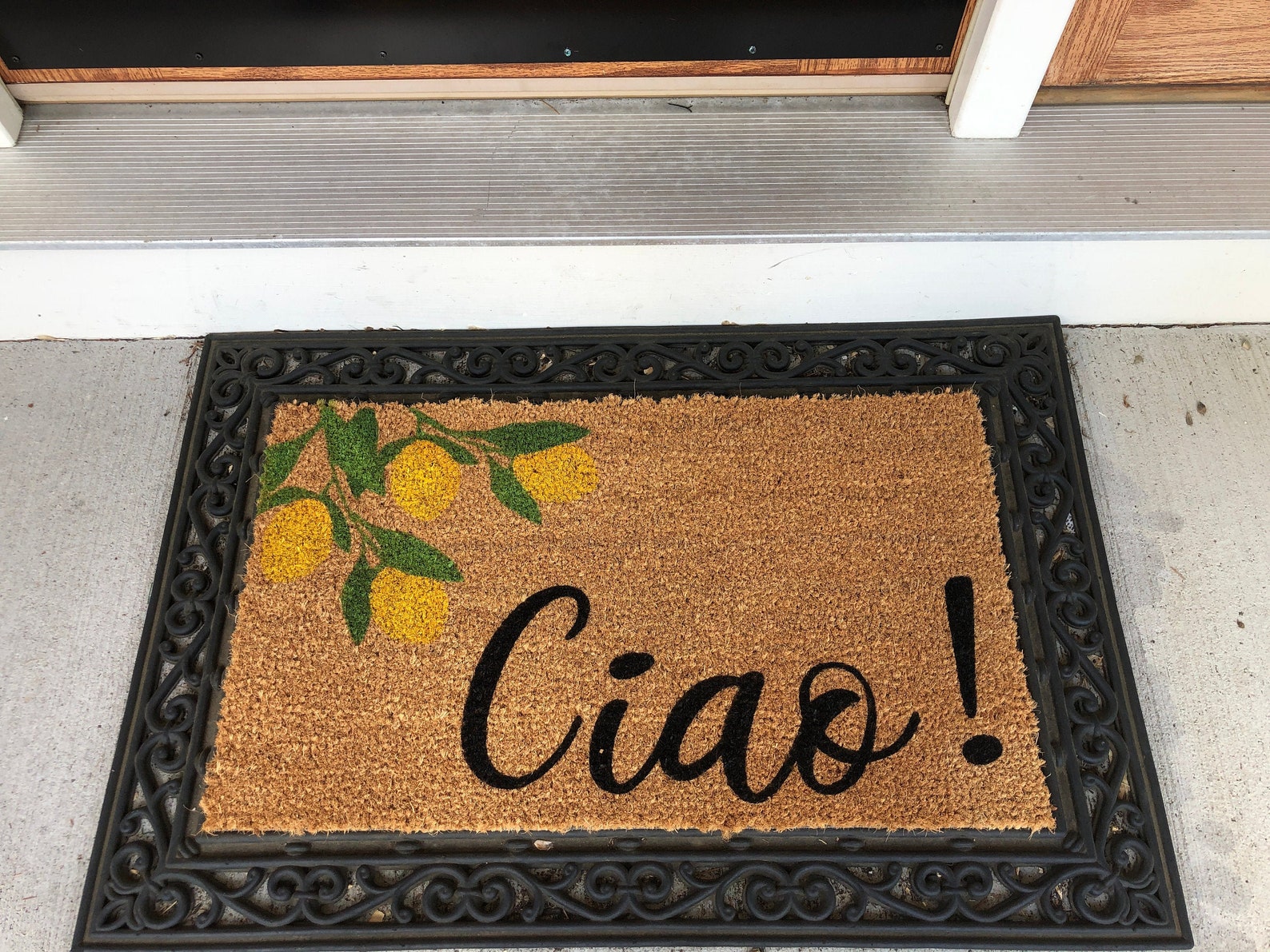Lemons ciao Coir Doormat Housewarming Gift - Etsy