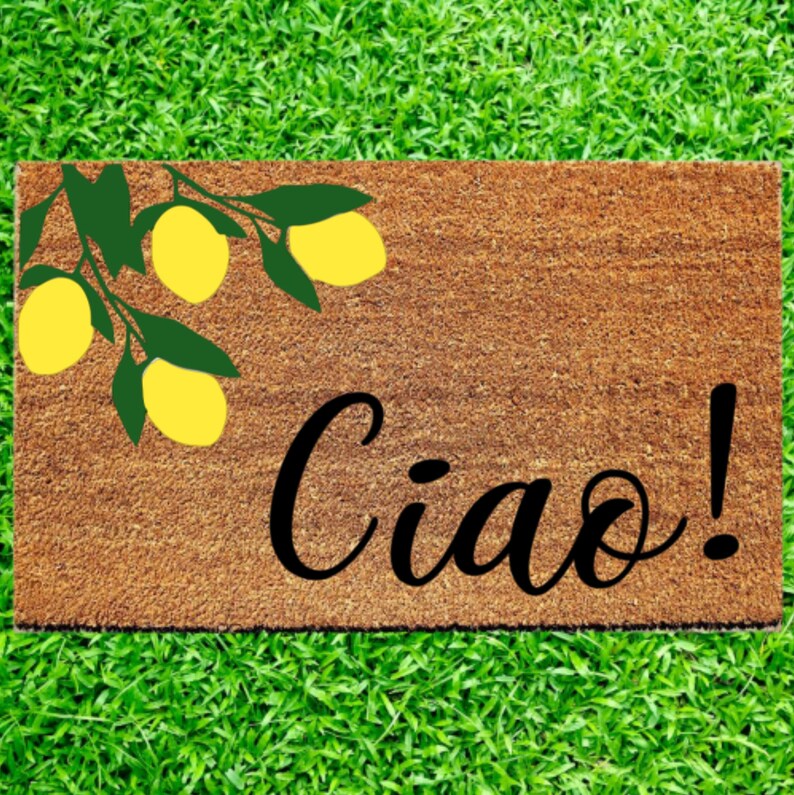 Lemons ciao Coir Doormat Housewarming Gift - Etsy