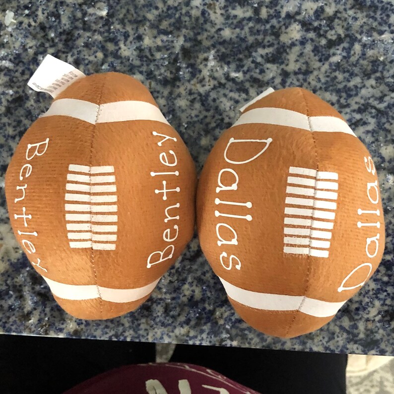 Plush Personalized Child Football Stuffed Football With Name | Etsy