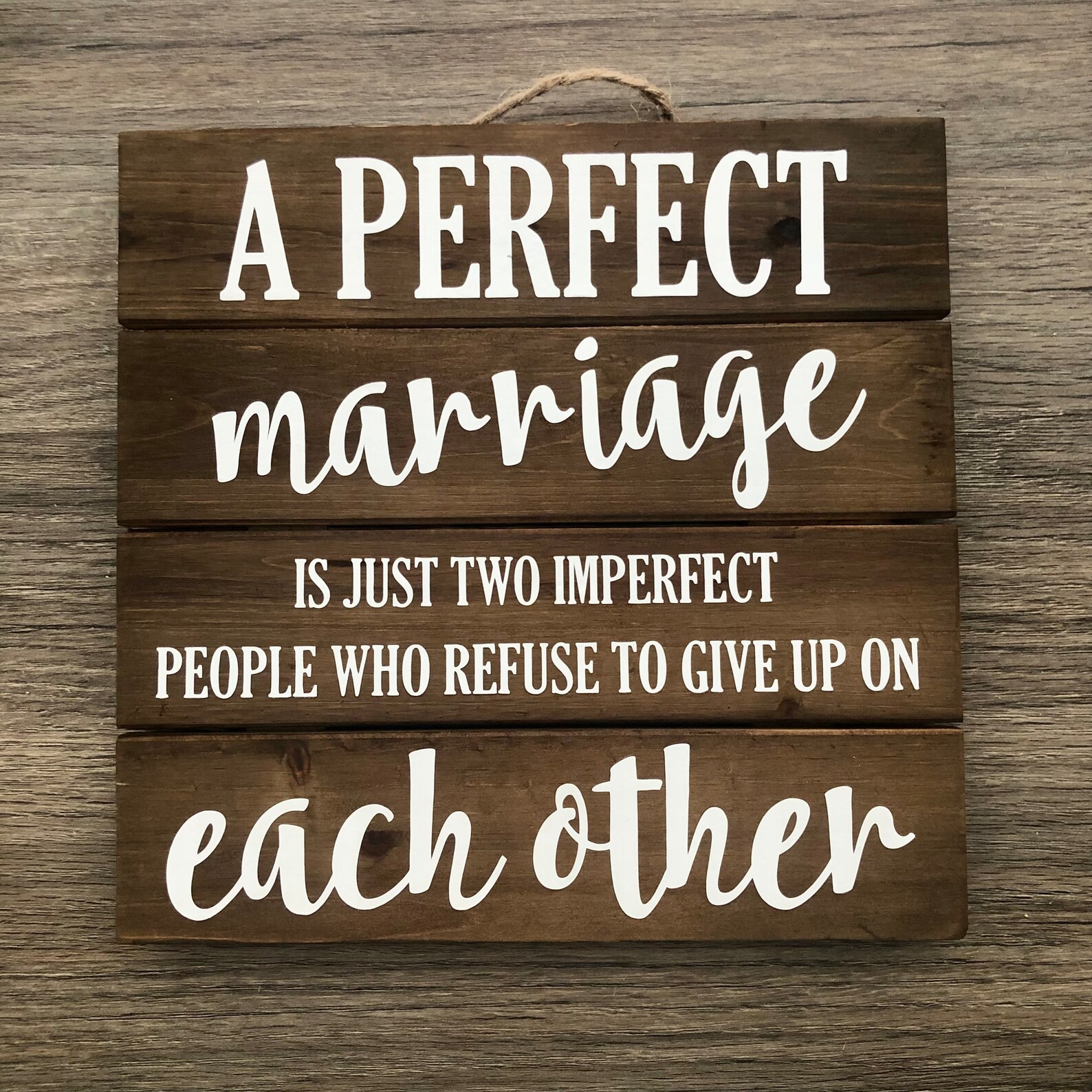 A Perfect Marriage is Just Two Imperfect People Who Refuse to Give up ...