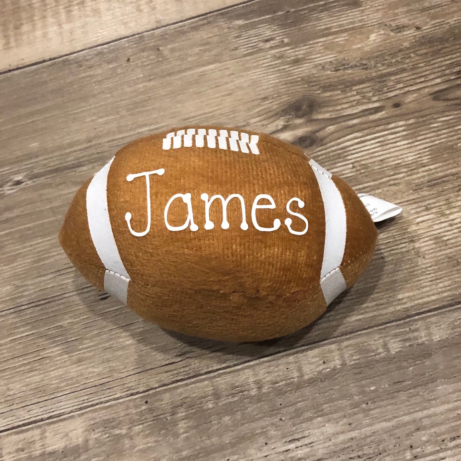 Plush Personalized Child Football Stuffed Football With Name | Etsy