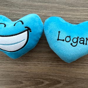 Plush Personalized Heart, Stuffed Heart With Name, Baby Shower Gift ...