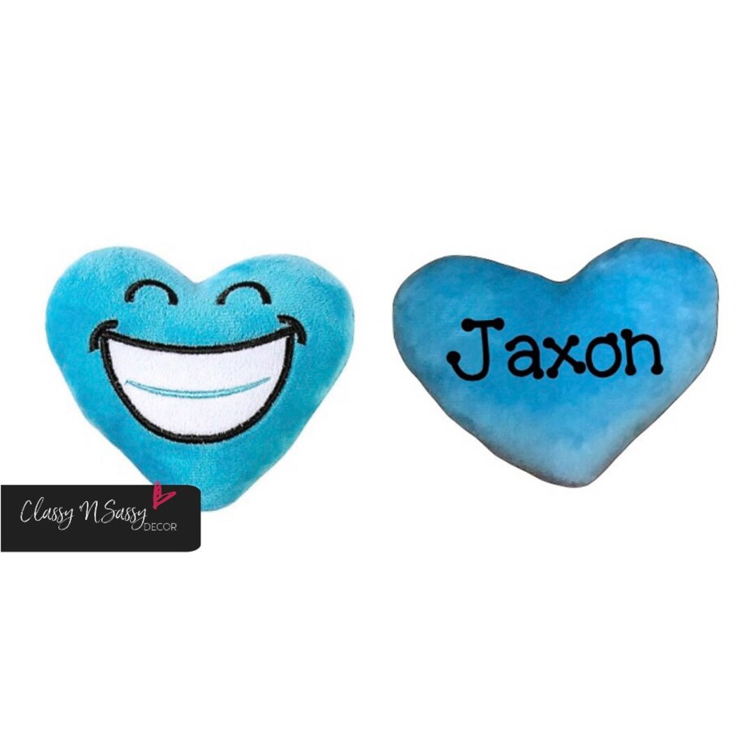 Plush Personalized Heart, Stuffed Heart With Name, Baby Shower Gift ...