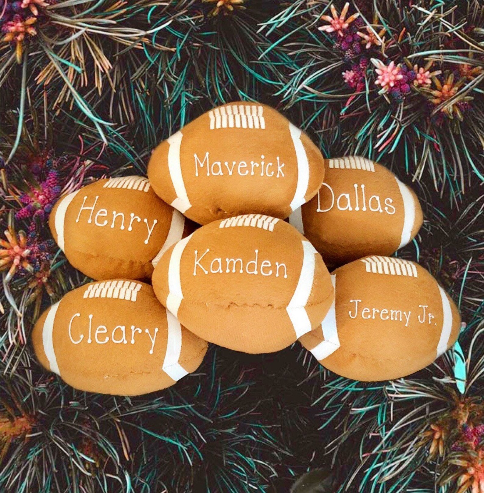 Plush Personalized Child Football Stuffed Football With Name | Etsy