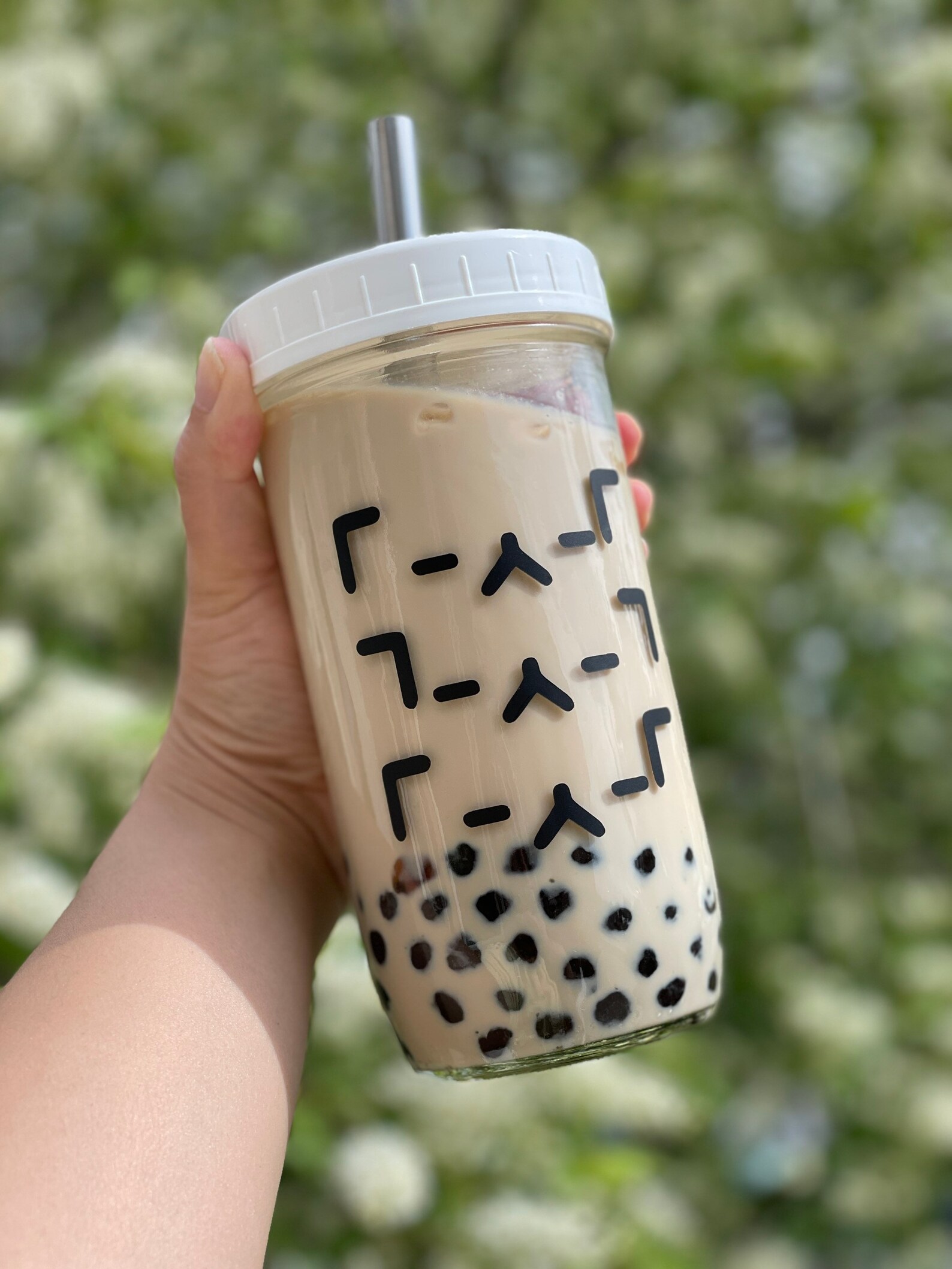 That, That Reusable Bubble Tea Cup | Boba Tea/smoothie Glass Cup With ...