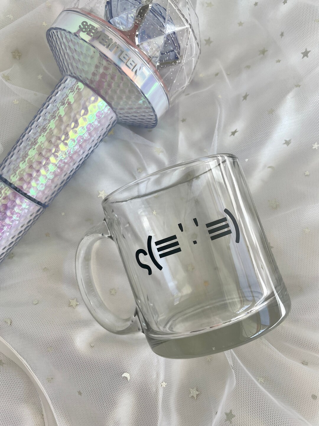 Huiranghae Seventeen Jun Cup Seventeen Carat Emoji Cup Junranghae Glass ...