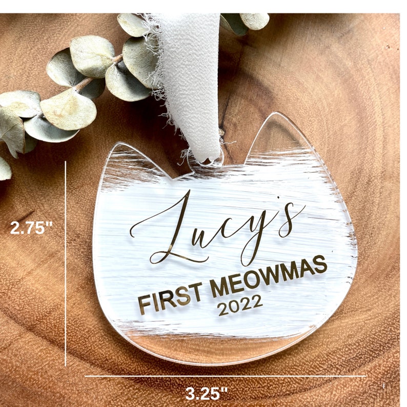 Pet's First Meowmas Ornament | Cat Parent Gift | First Christmas ...