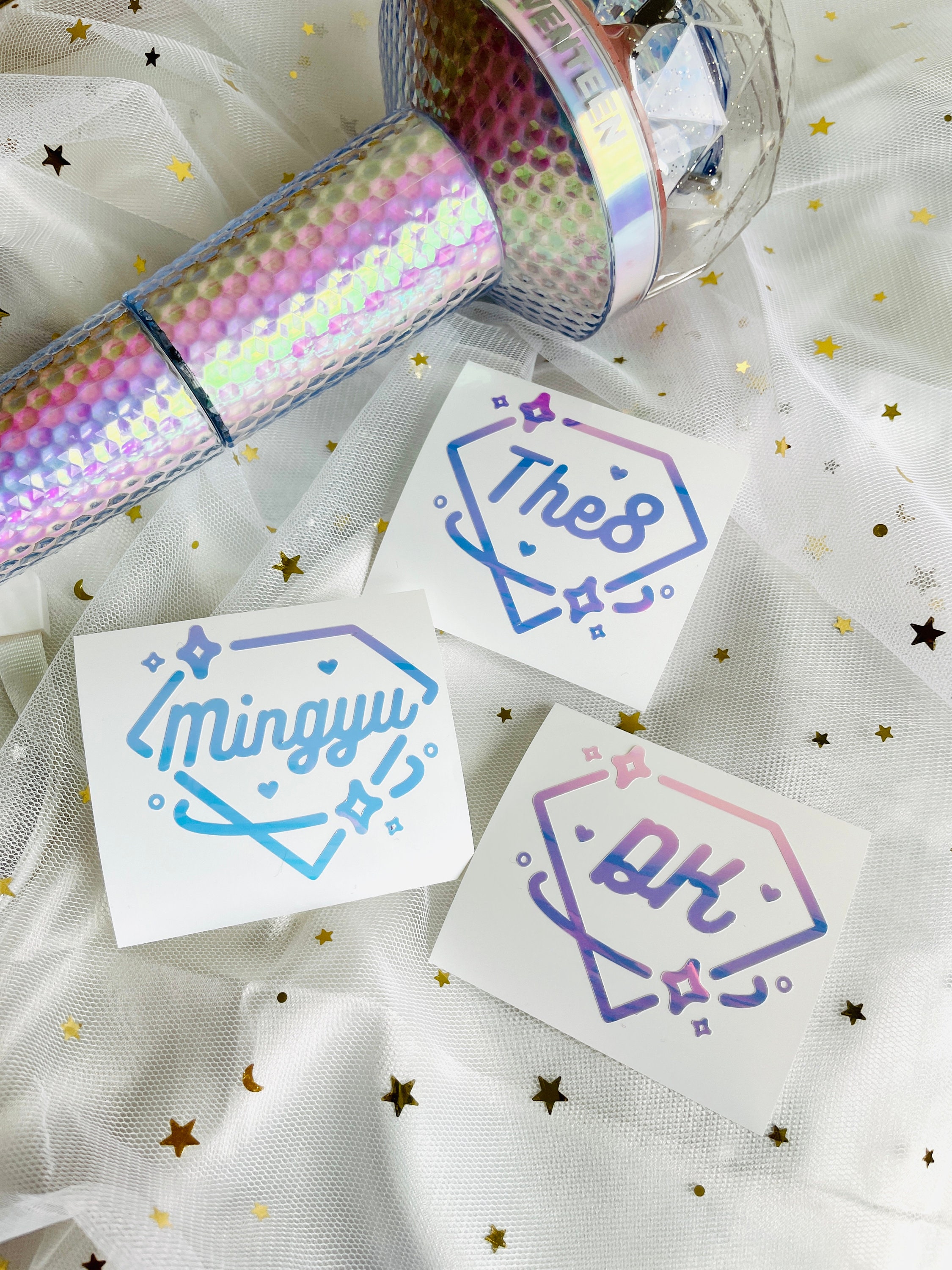 Say the Name Seventeen Sticker Decal | Holographic Vinyl Decal ...