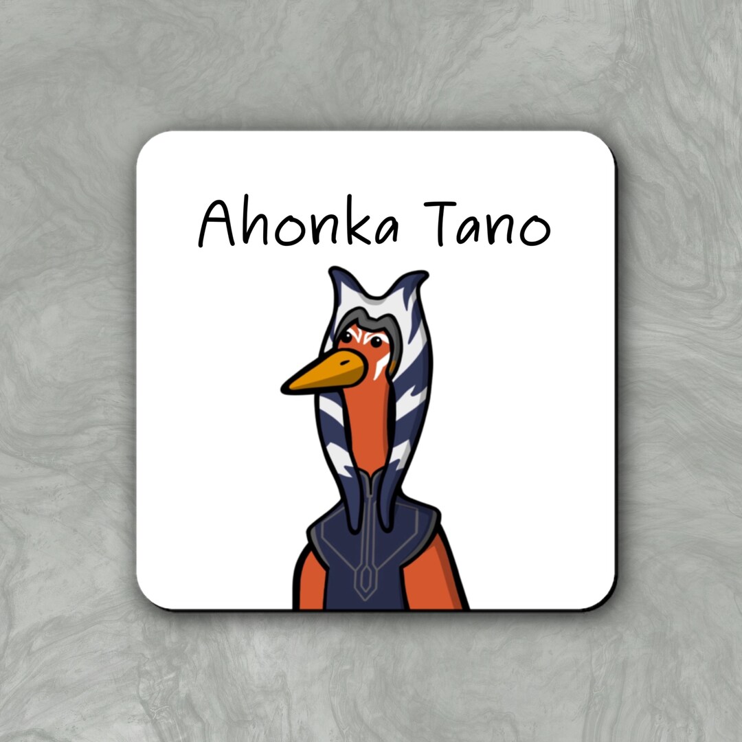 Ahonka Tano Star Wars Inspired Coaster, Birthday Gift, Funny Gift ...
