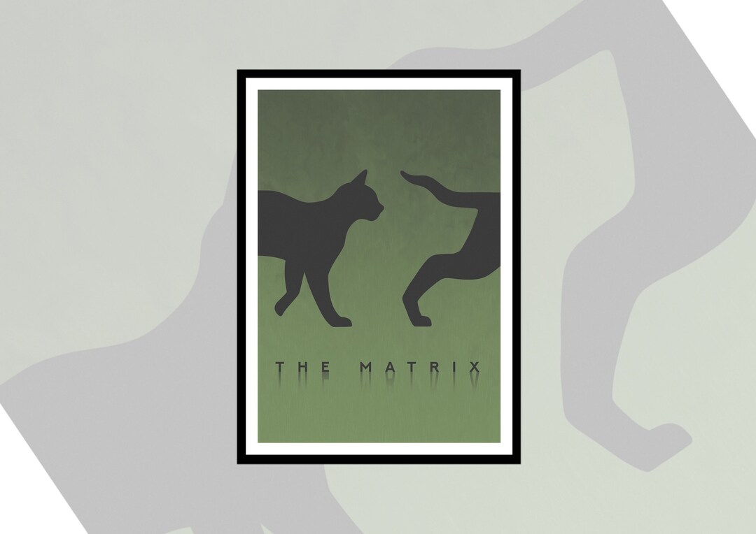 The Matrix 1999 Inspired Minimalist Print, Alternative Movie Poster ...