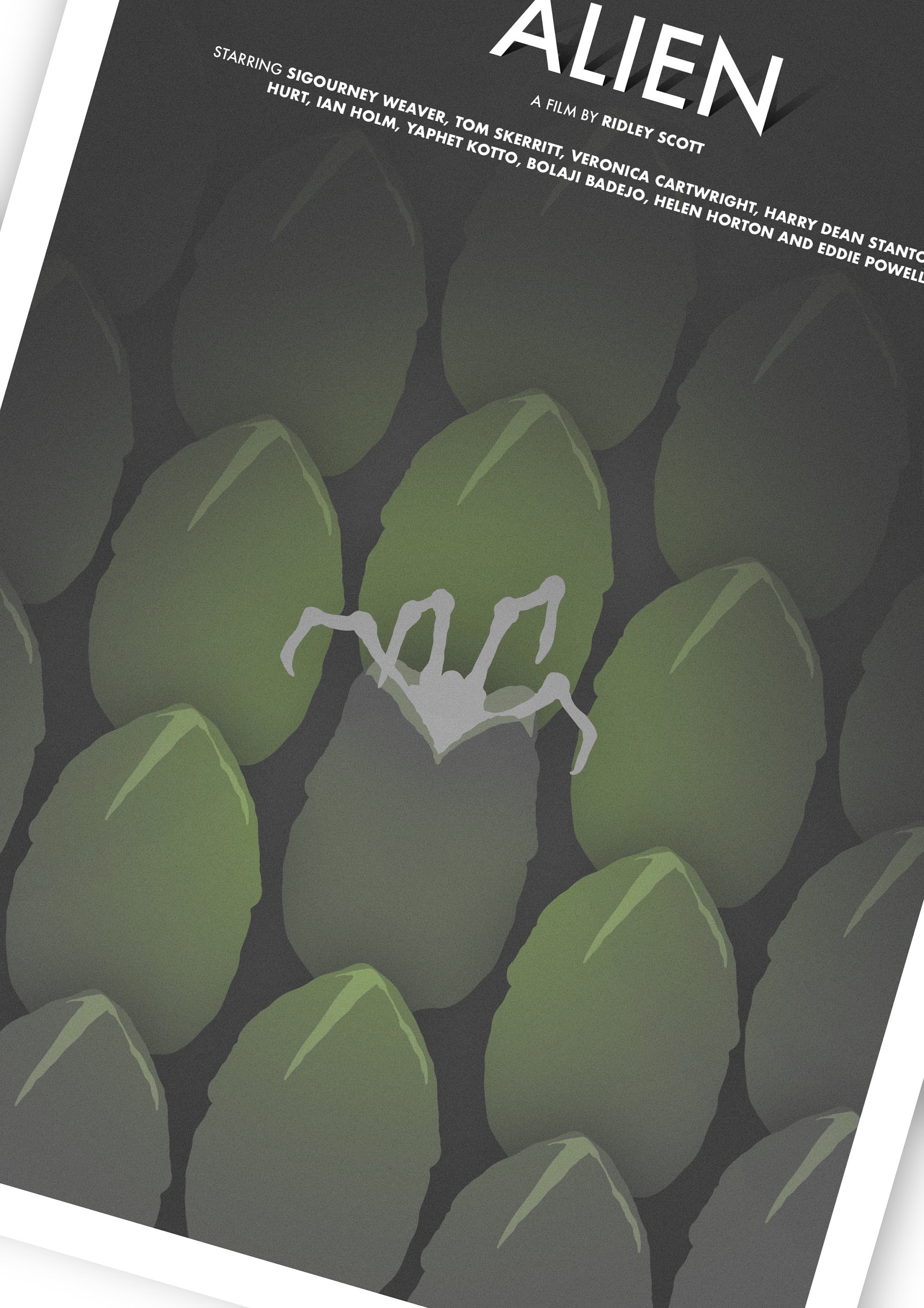 Alien 1979 Inspired Minimalist Print, Alternative Movie Poster ...