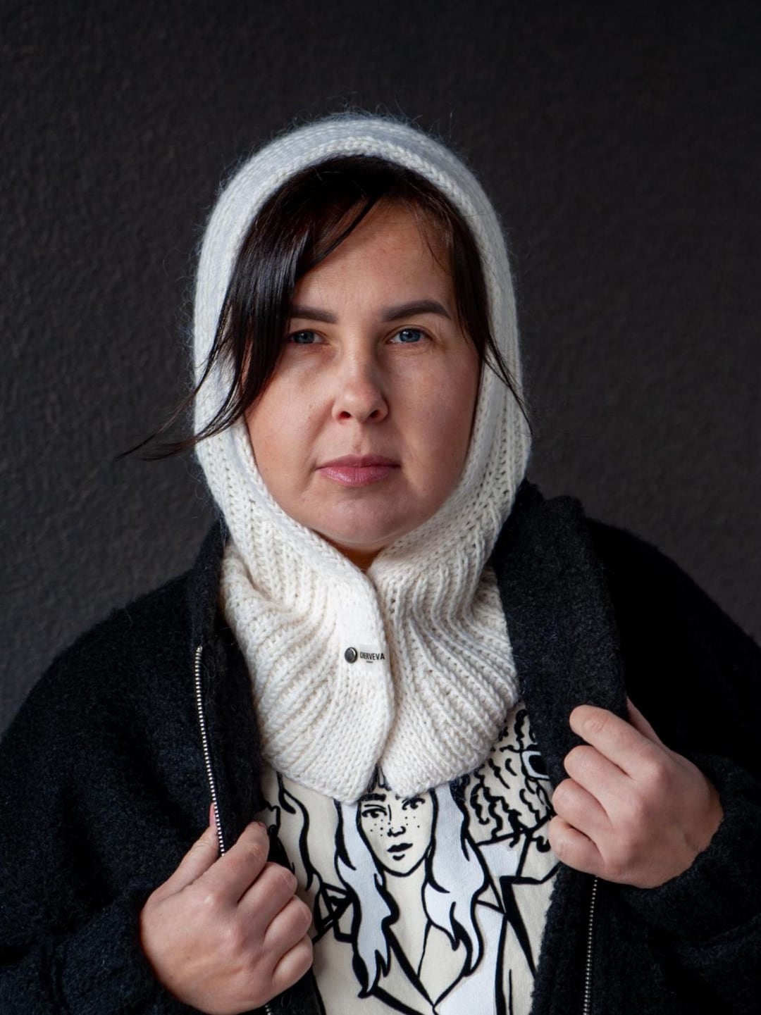 Wool&mohair Hood-snood With Magnetic Clasp - Etsy