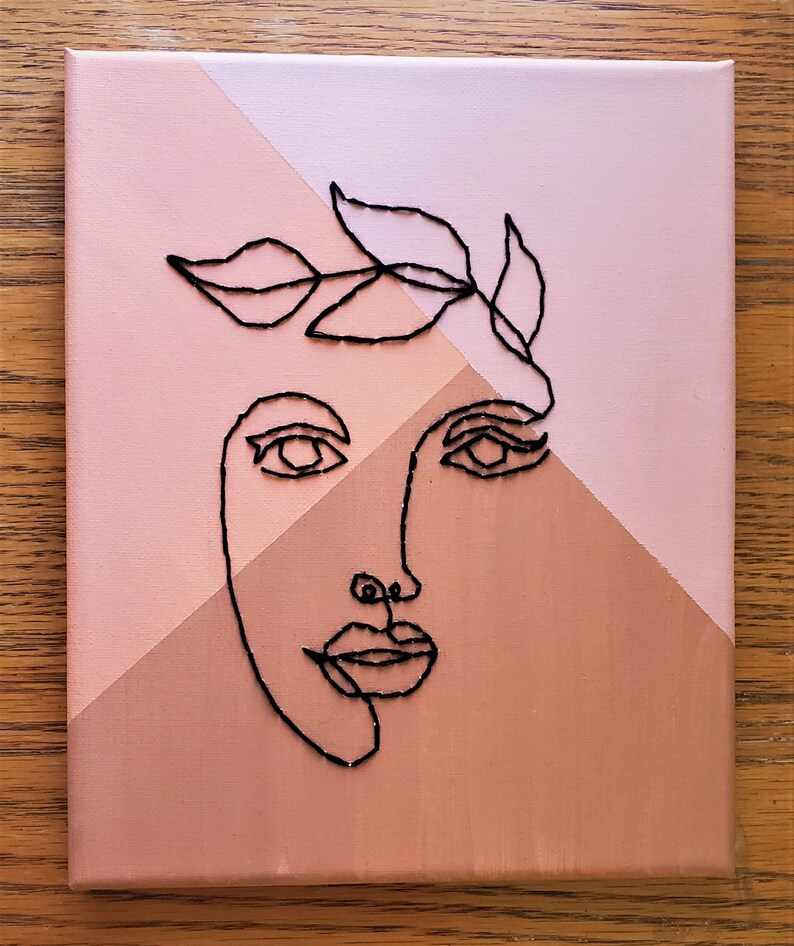 Line Art Painting - Etsy