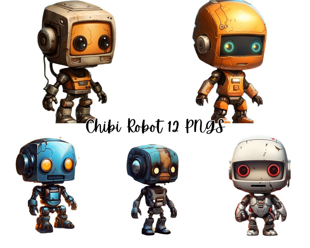 Chibi Robot PNG Chibi Robot Clipart Commercial Use Pngs - Etsy Canada