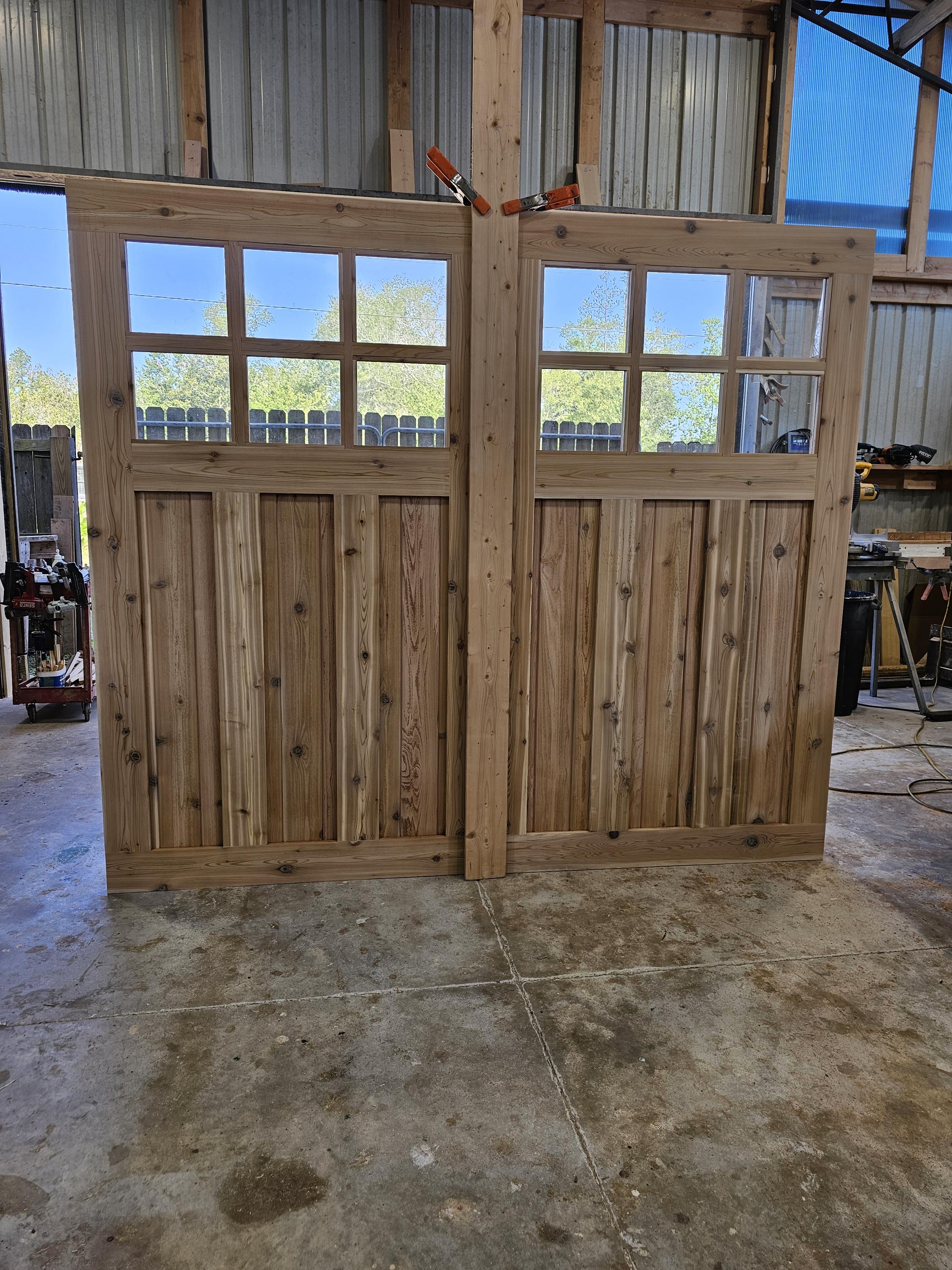 8x7 Cedar Craftsman Swinging Carriage Doors - Etsy