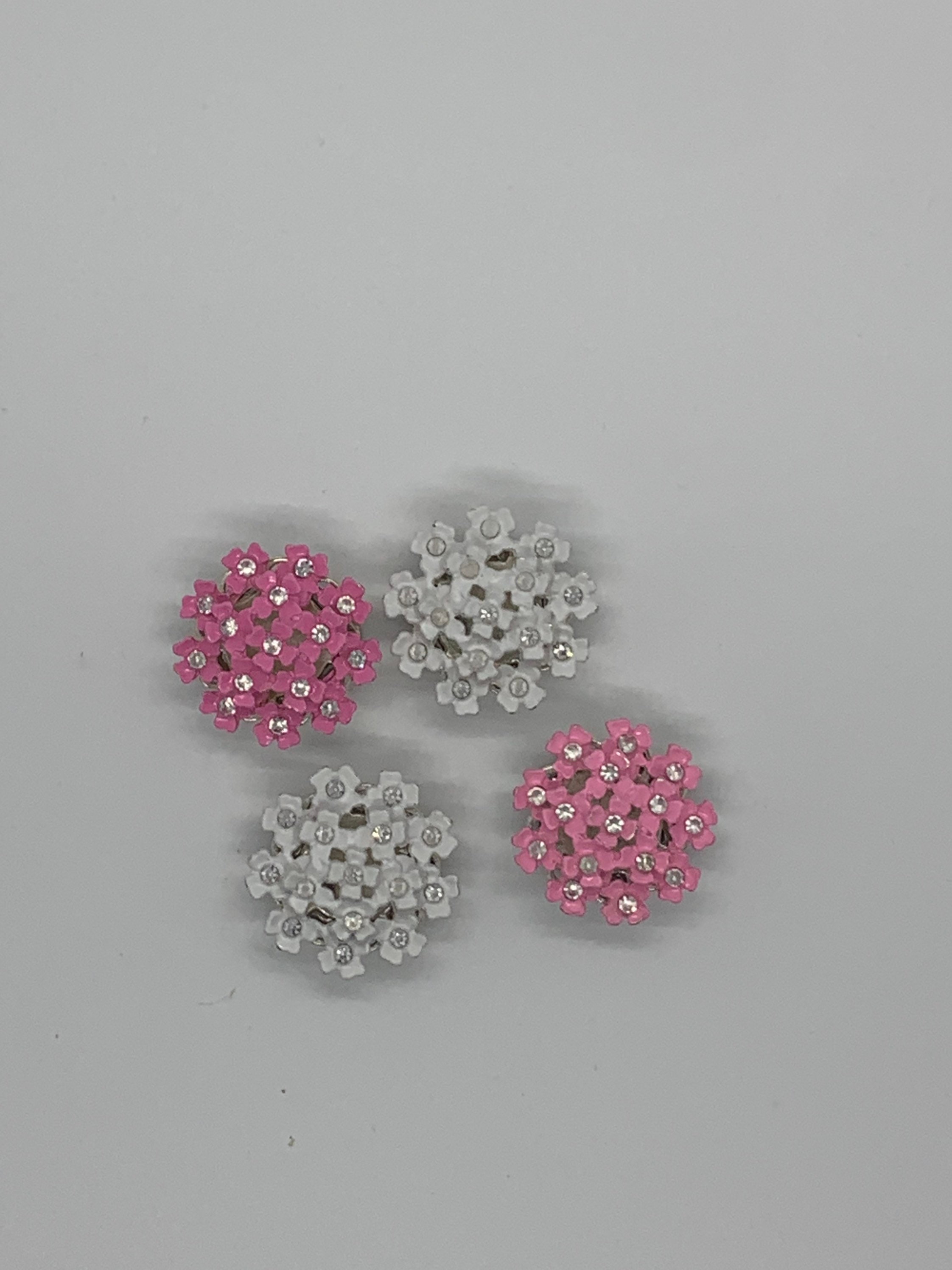 Blossom Flower Button Covers - NO SEW Set of Six Clip-on Button Covers ...
