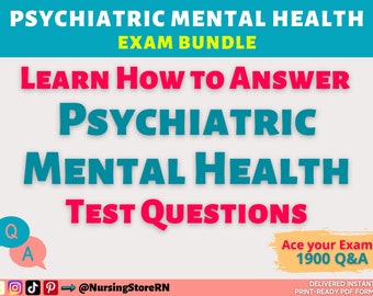 Nursing Mental Health Bundle - Etsy