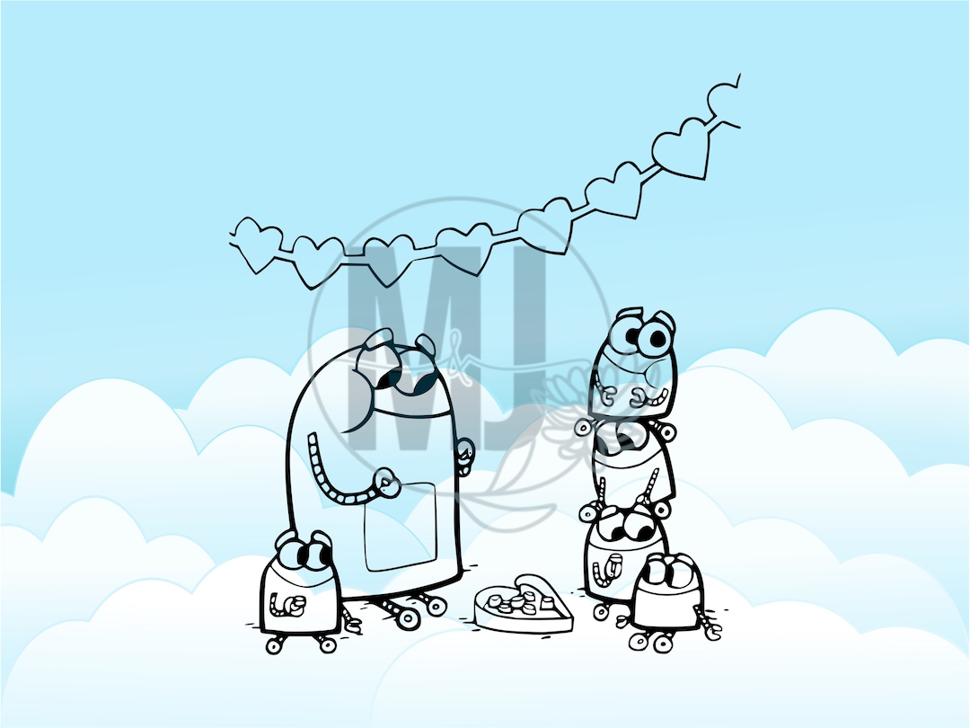 Storybots Story Bots Box of Chocolates Chocolate Valentine Coloring ...