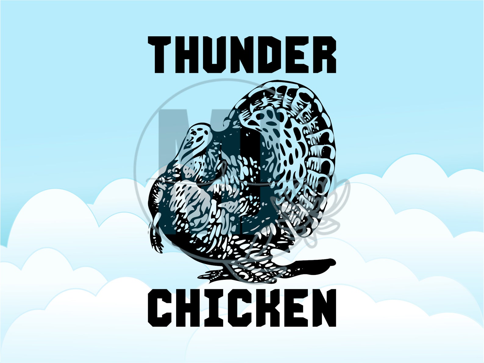 Thunder Chicken SVG cortar archivo svg dxf eps jpg png - Etsy España