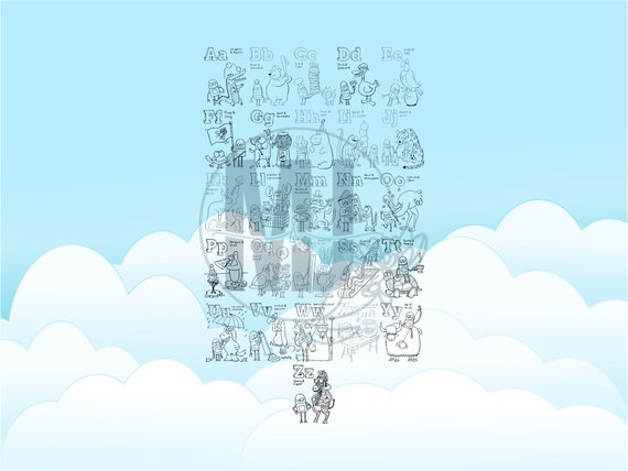 Storybots Story Bots Alphabet Kids Full Letters Learning Svg - Etsy