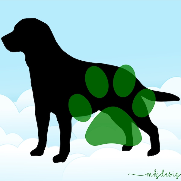 Chocolate Lab Silhouette - Etsy