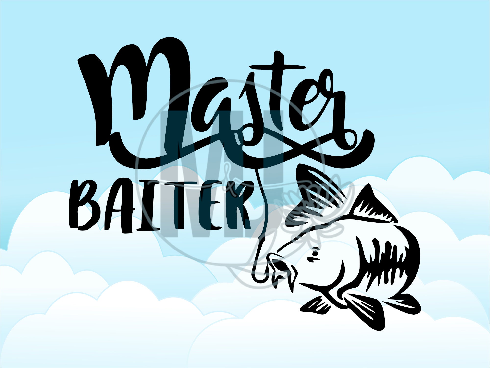 Master Baiter Catch Fish Fishing Decal Boat Car SVG Cut File - Etsy