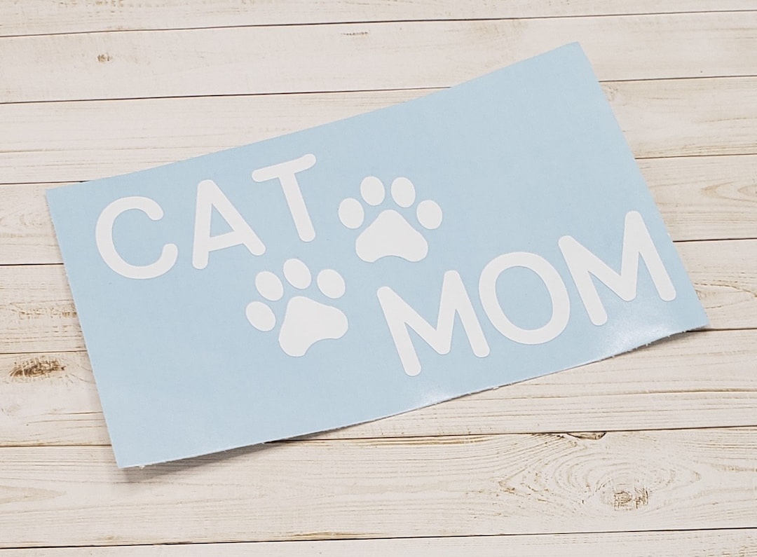 Cat Mom Car Decal - Etsy