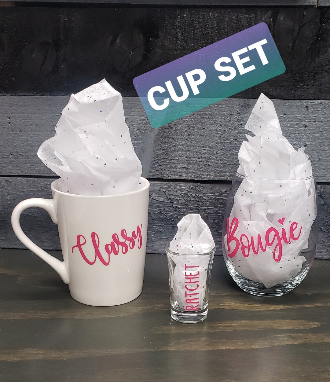 Classy Bougie Ratchet Cup Set | Classy Bougie Ratchet Glass Set ...