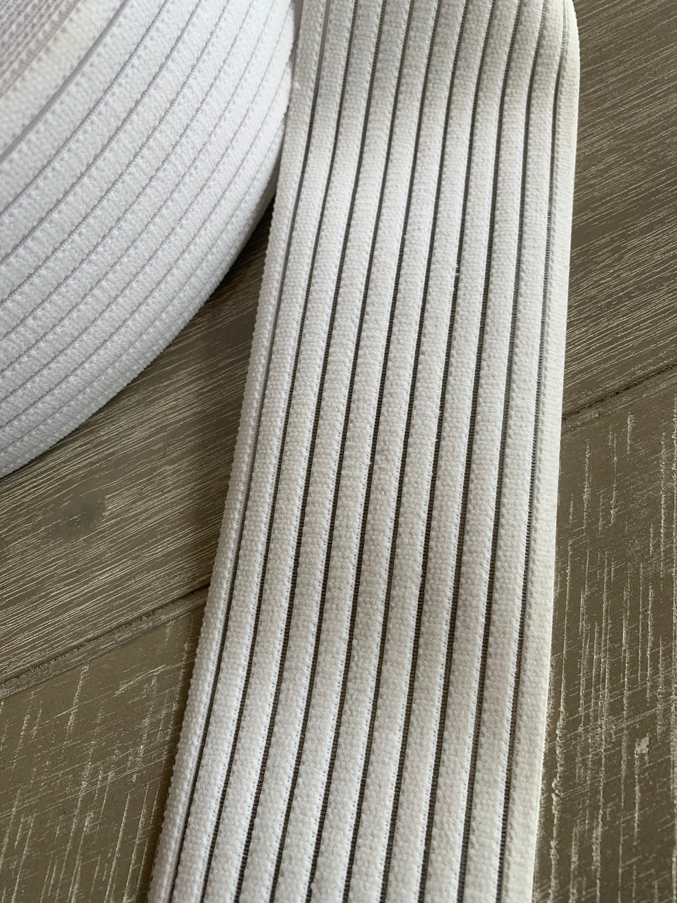 3" Wide Monofilament Elastic - Skin-tone 81mm Wide - White 79mm Wide ...