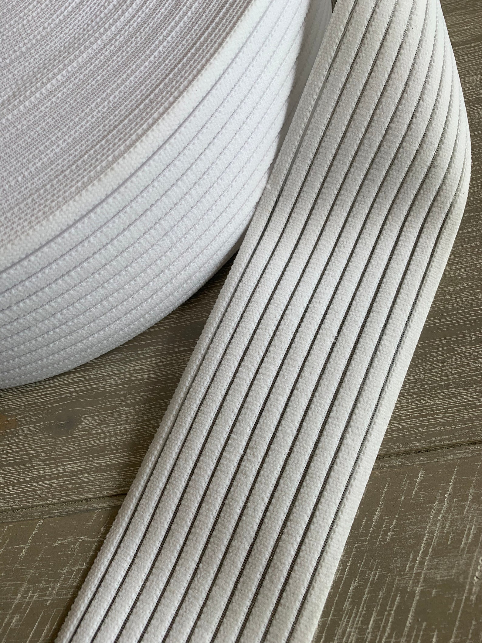 3" Wide Monofilament Elastic - Skin-tone 81mm Wide - White 79mm Wide ...