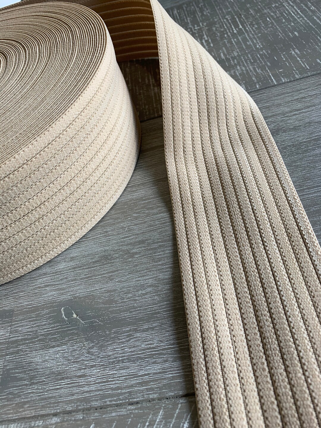 3" Wide Monofilament Elastic - Skin-tone 81mm Wide - White 79mm Wide ...