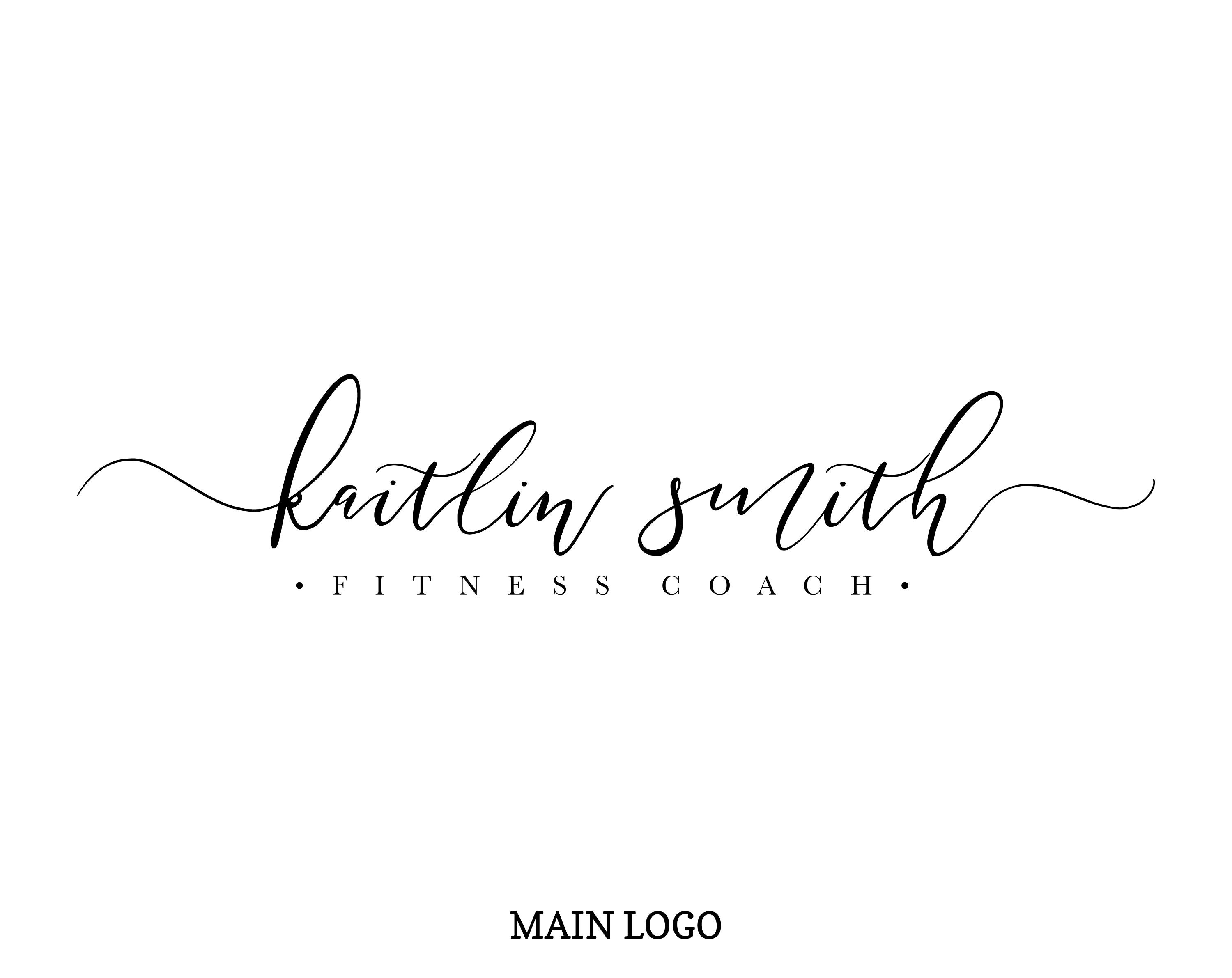 Premade Logo Design, Signature Logo, Fitness Coach, Coach, Personal ...