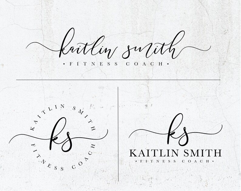 Premade Logo Design, Signature Logo, Fitness Coach, Coach, Personal ...