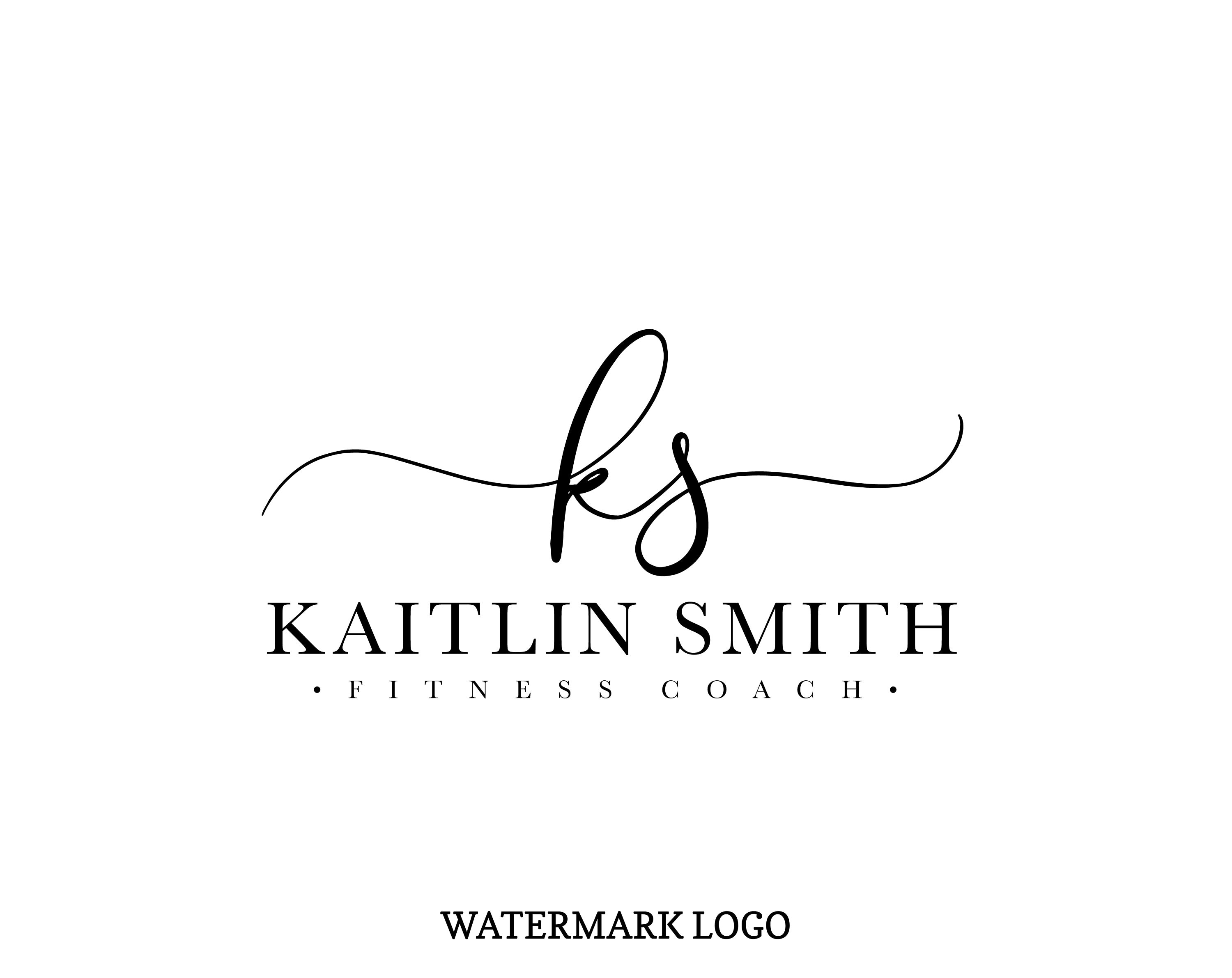 Premade Logo Design, Signature Logo, Fitness Coach, Coach, Personal ...