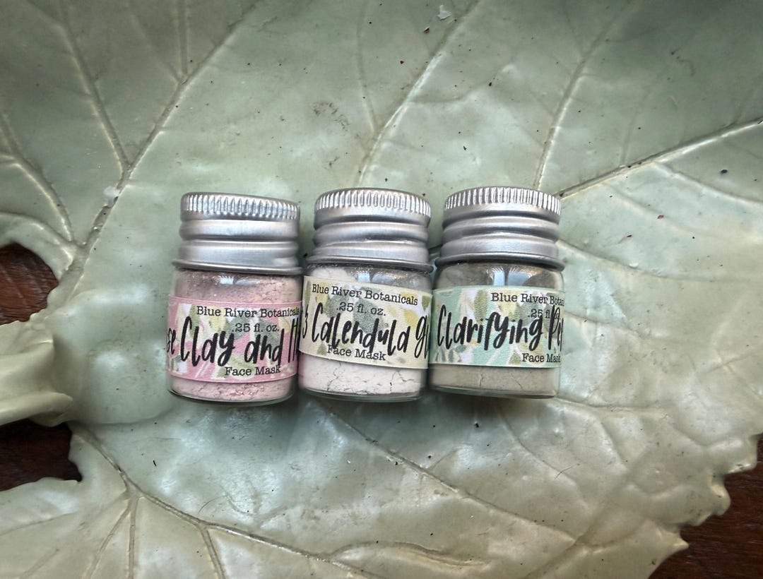 Clay Face Mask Sample Set; Face Mask Sampler; Deep Cleansing Mask; Age ...