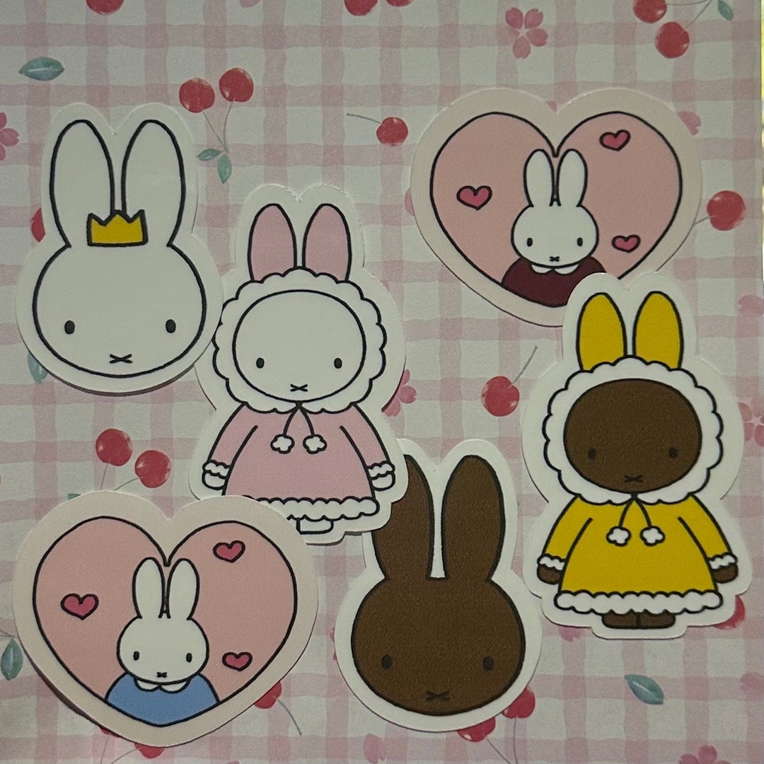 Miffy and Melanie Stickers - Etsy