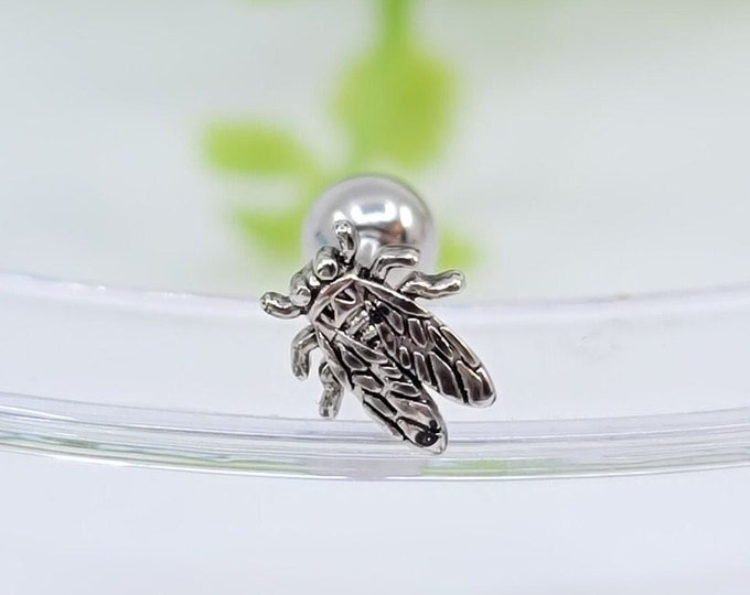 16G* Little Vintage Bug Piercing/various Post Bar Externally Threaded ...