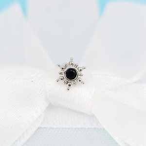 16 Gauge Sun Cartilage Piercing With CZ in Center/top Design Size: 5mm ...